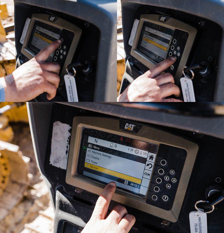 Warning Indicator On A CAT Dozer - Houston Heavy Machinery