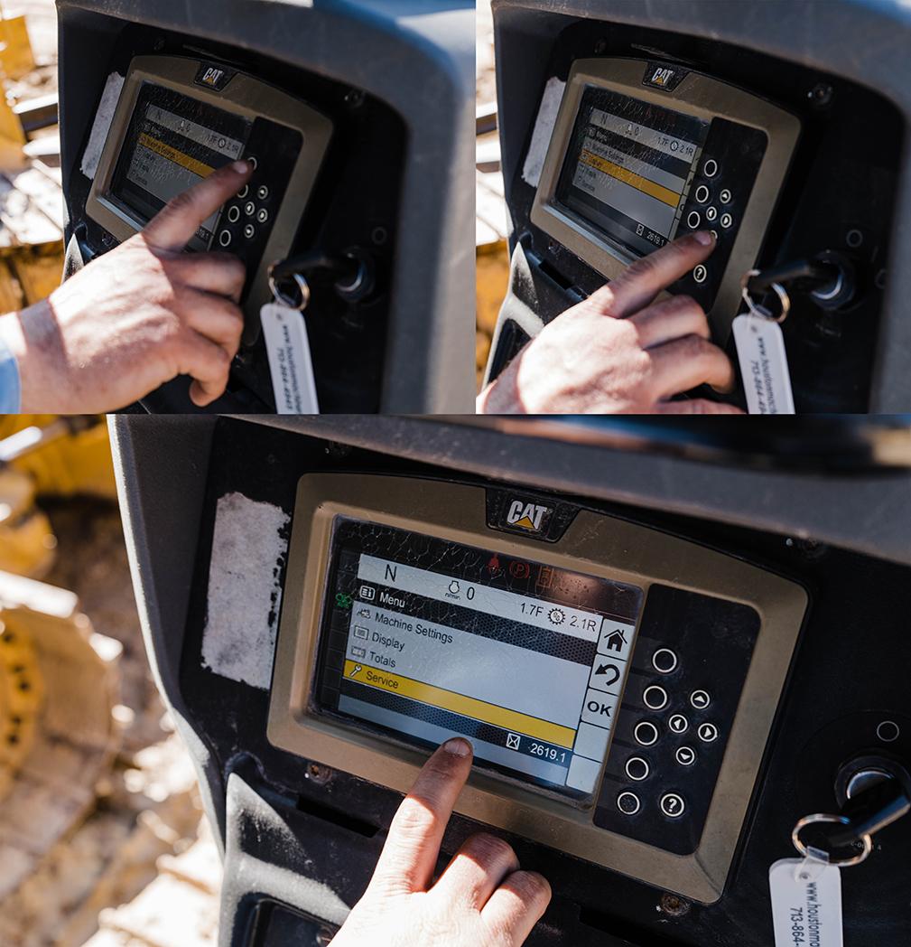 Warning Indicator On A CAT Dozer - Houston Heavy Machinery